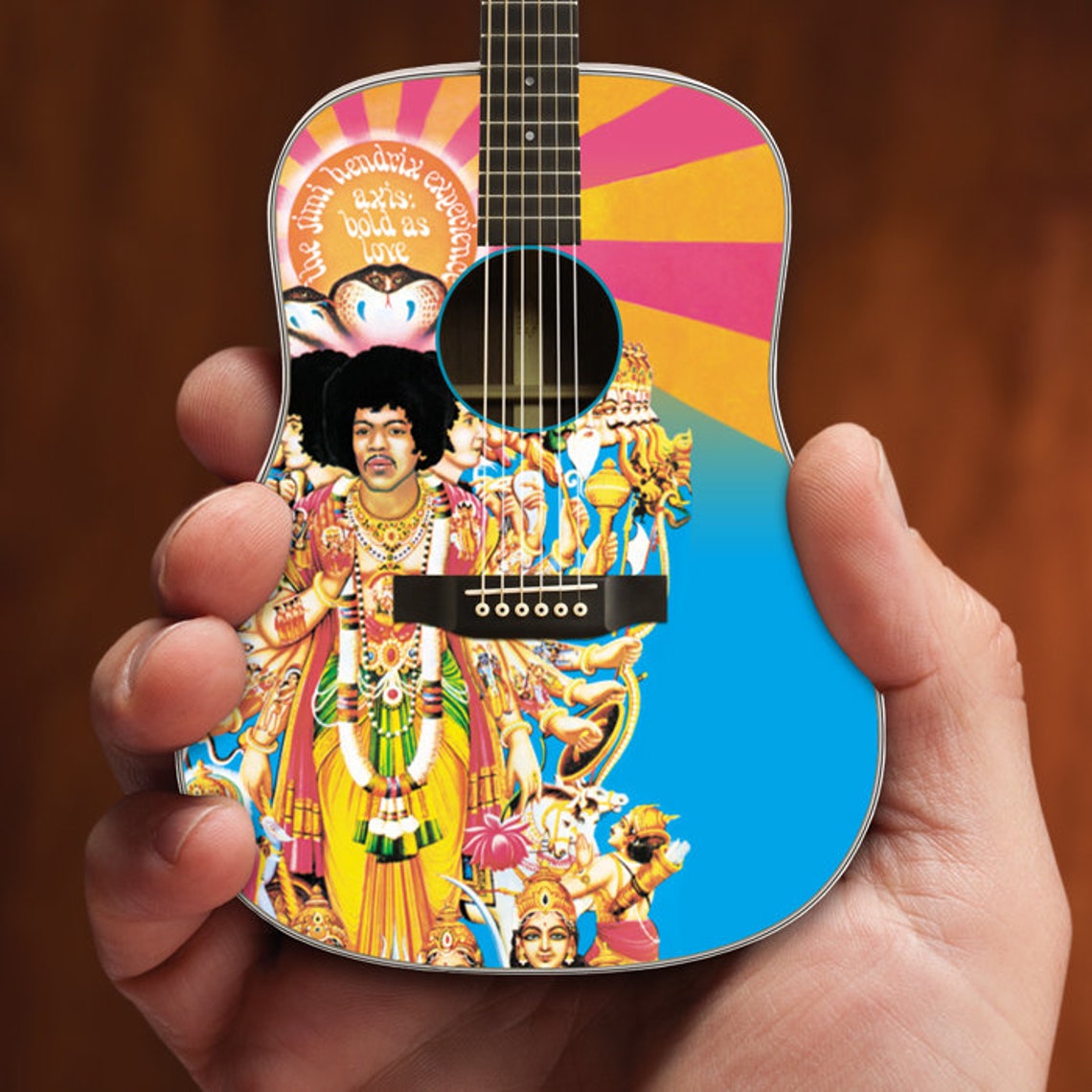 Jimi Hendrix AXIS Bold as Love Mini Acoustic Guitar Model - Etsy
