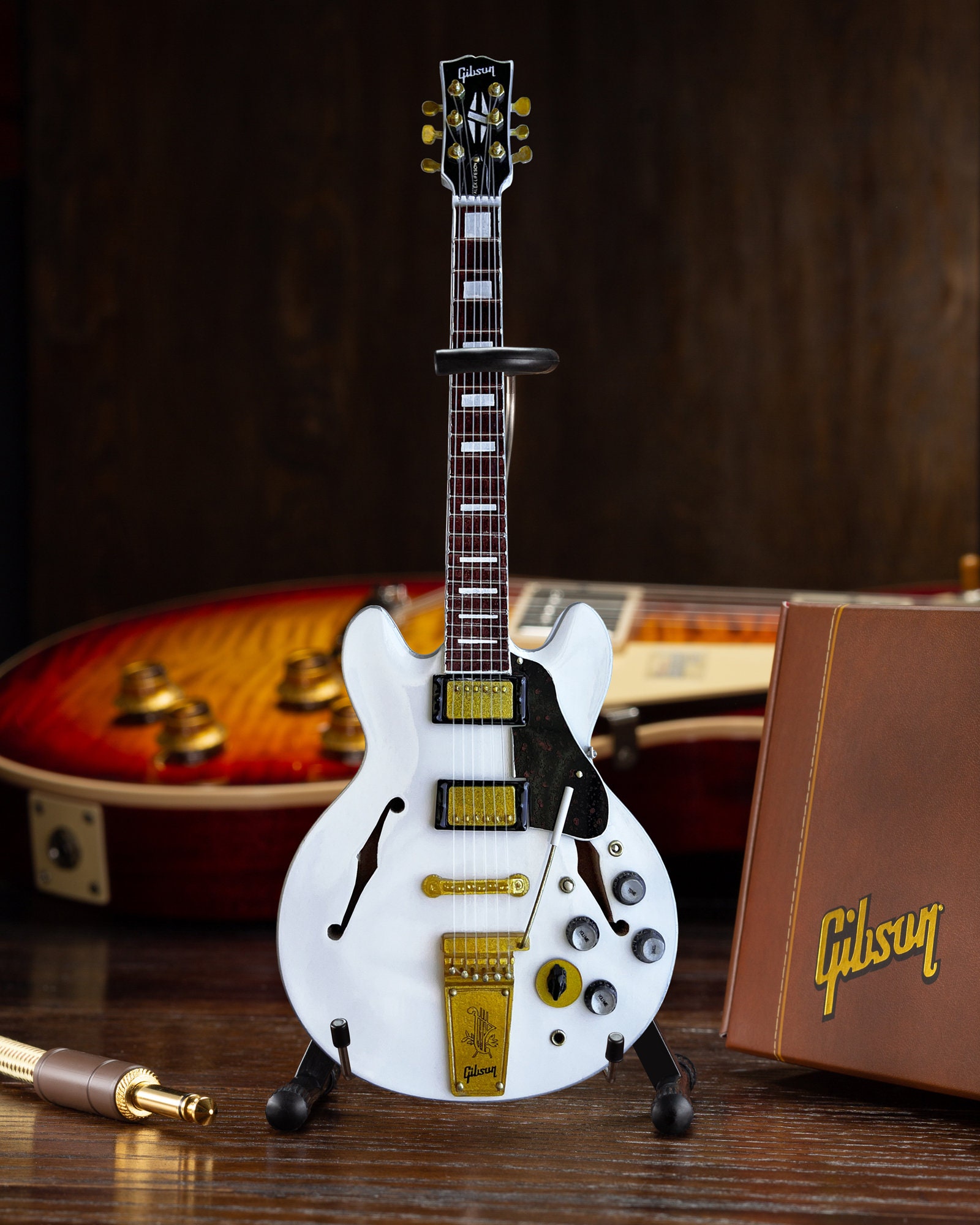 Rush Collectible Alex Lifeson Signature ES-355 Gibson Alpine White ...