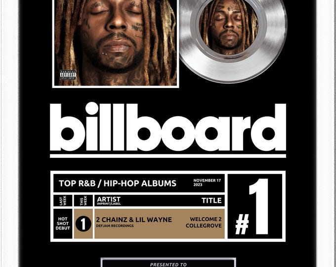 Personalized Billboard Plaque, Custom Plaque, Vinyl Record Plaque ...