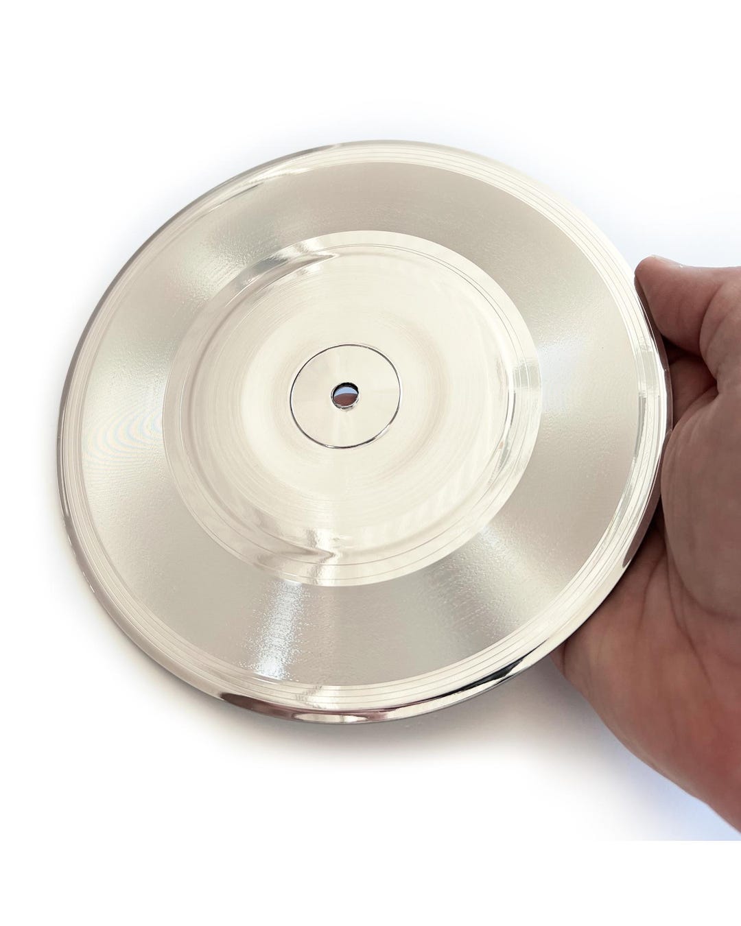 Blank Record 7" Platinum Record - REAL RECORD - 33 1/3 Rpm Metalized ...