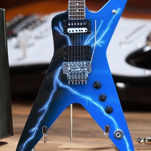 Dimebag Darrell FROM HELL Lightning Bolt Mini Guitar Model Licensed Dean Guitar Miniature - Etsy