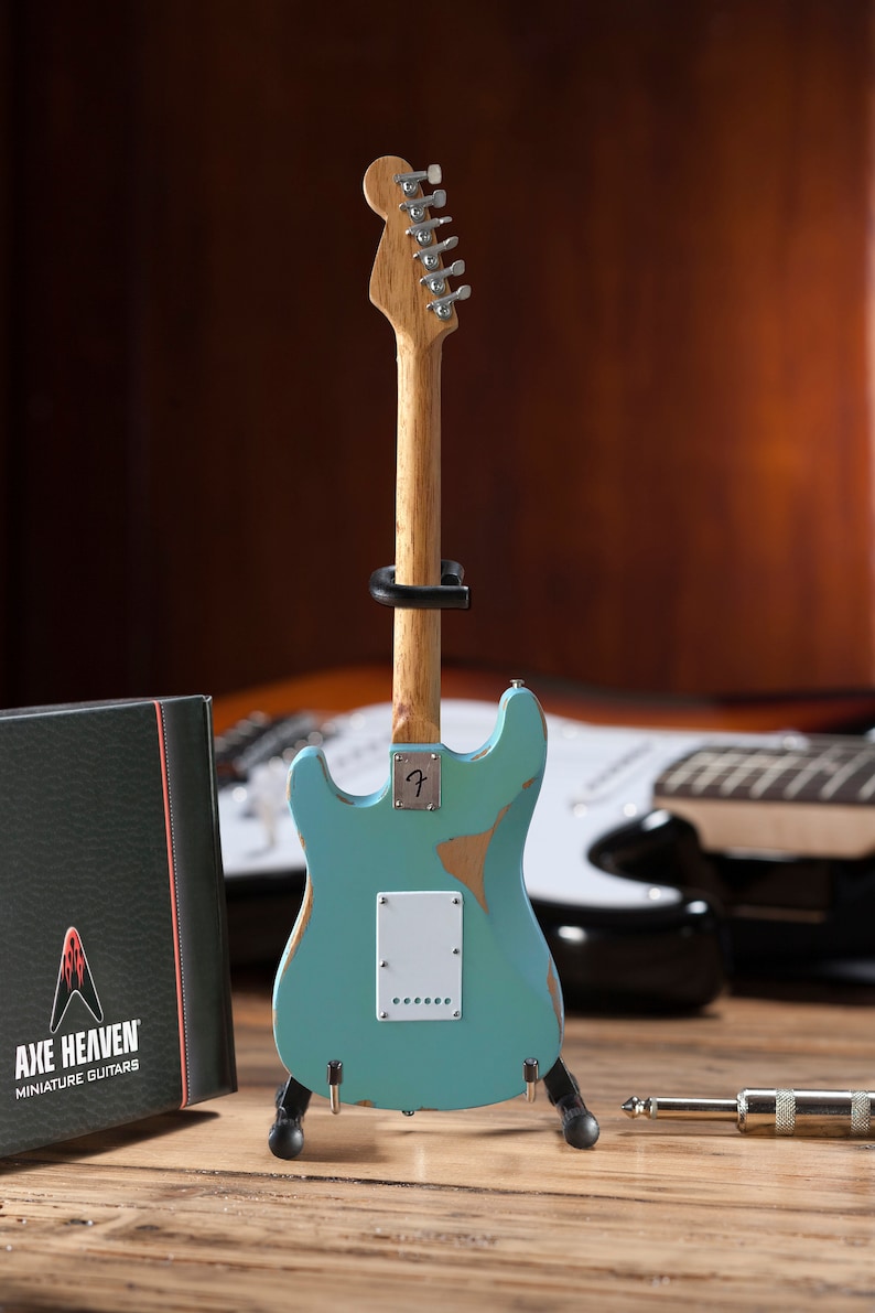 Licensed Kenny Wayne Shepherd Mini Fender Strat Crossroads Blue Guitar ...