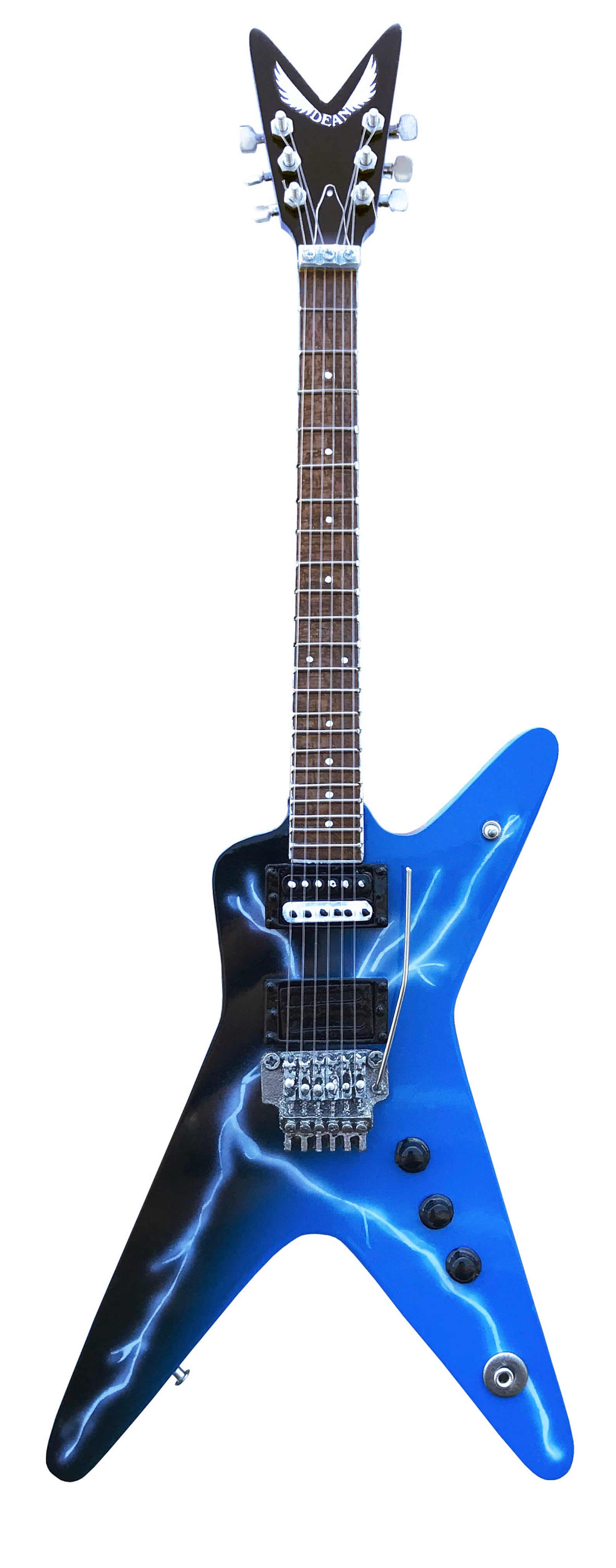 Dimebag Darrell FROM HELL Lightning Bolt Mini Guitar Model - Etsy