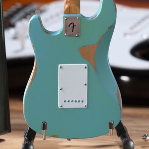 Licensed Kenny Wayne Shepherd Mini Fender Strat Crossroads Blue Guitar ...