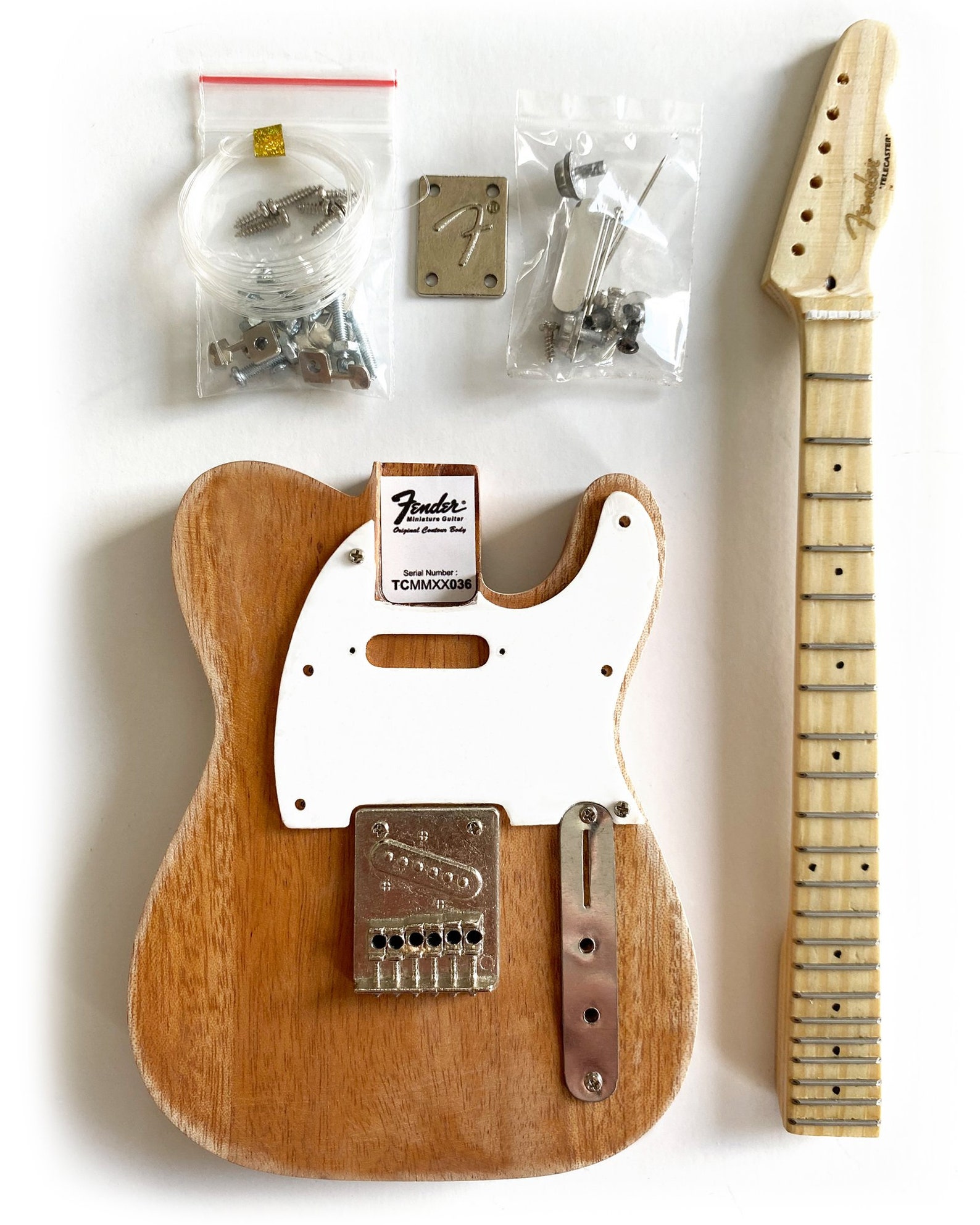 Miniature Bass Guitar Model Kit - Fender™ Telecaster™ Build Your Own ...