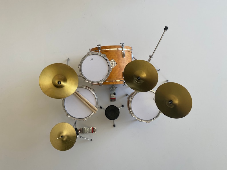 Rolling Stones Collectible Charlie Watts Drum Kit Model Miniature for ...