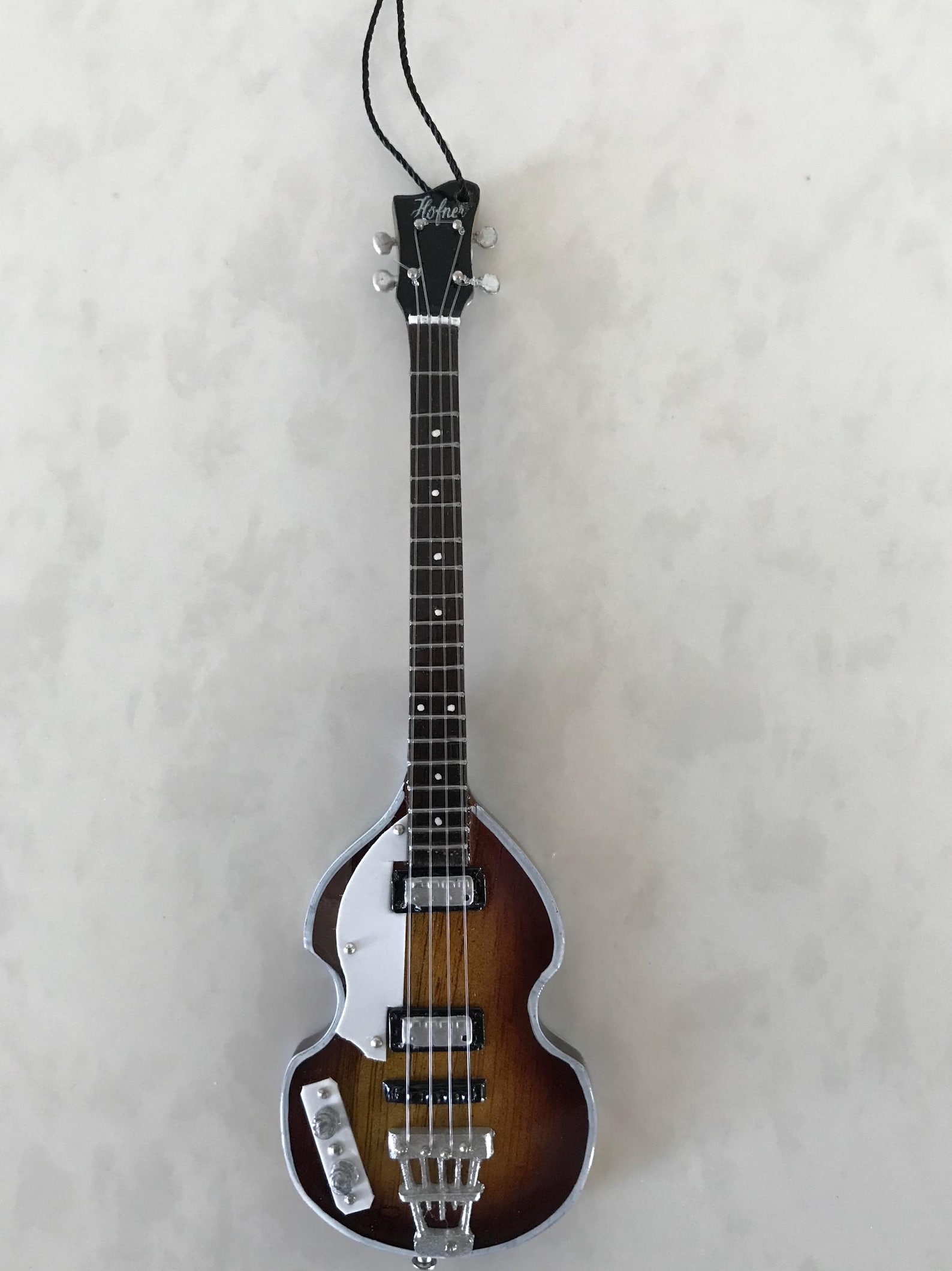 Beatles Ornament Hofner Bass Ed Sullivan Show Bass Replica - 6″ Paul's ...