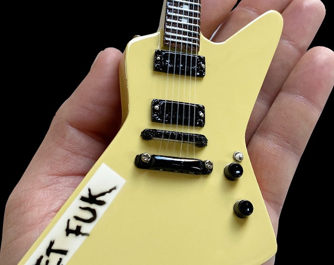Metallica Collectible James Hetfield ESP MX-220 Eet Fuk Guitar Replica ...