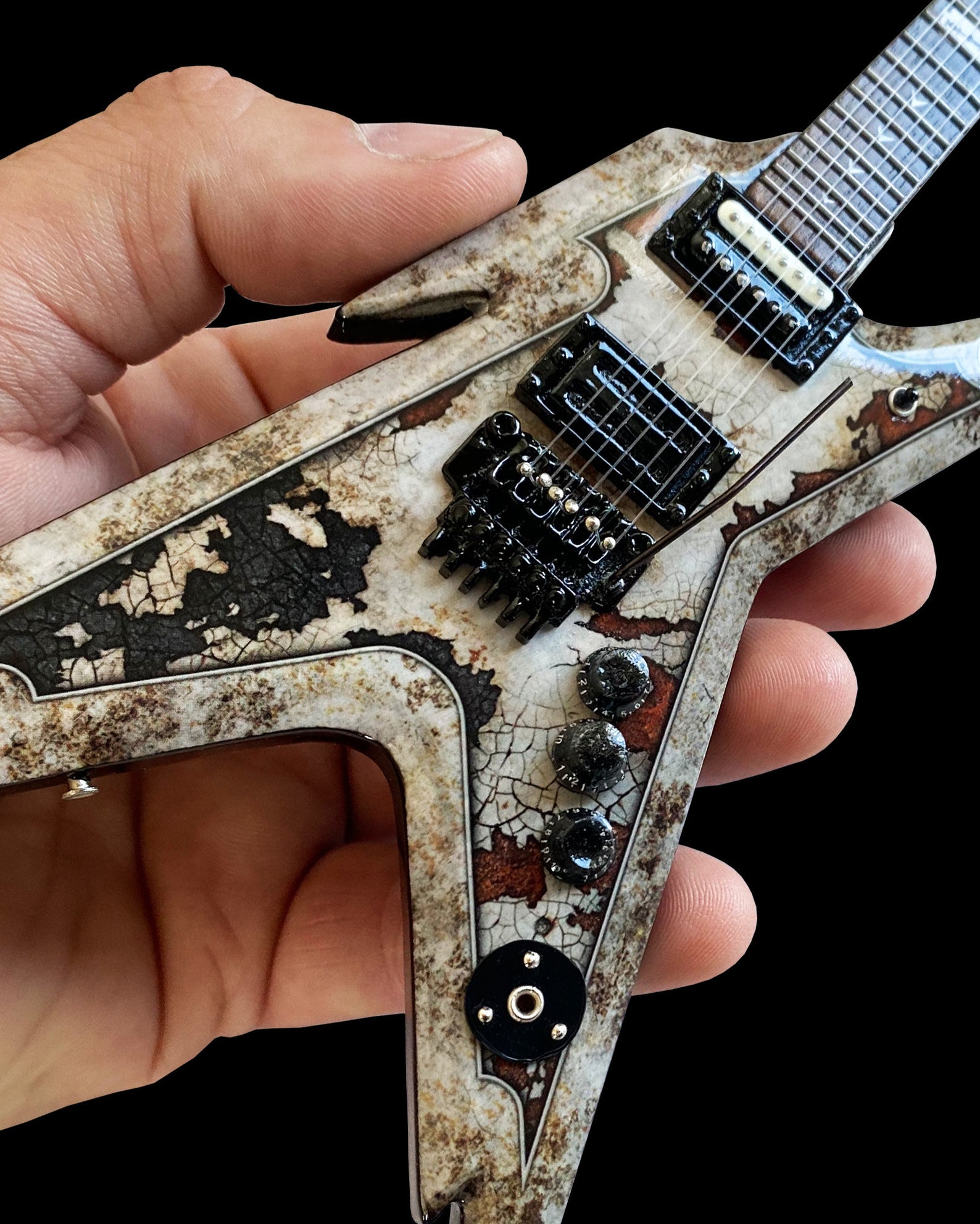 Pantera Collectible Dimebag Darrell Rust Razorback Guitar - Etsy