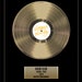 REAL VINYL RECORD Gold Record Award, 18" X 22" Wood Framed Record Award ...