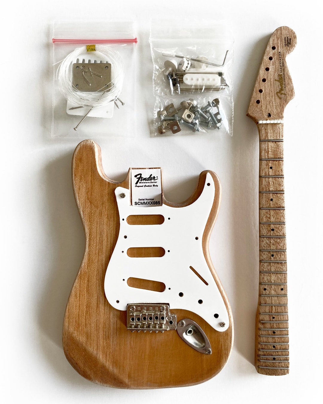 Miniature Bass Guitar Model Kit - Fender™ Stratocaster™ Build Your Own ...
