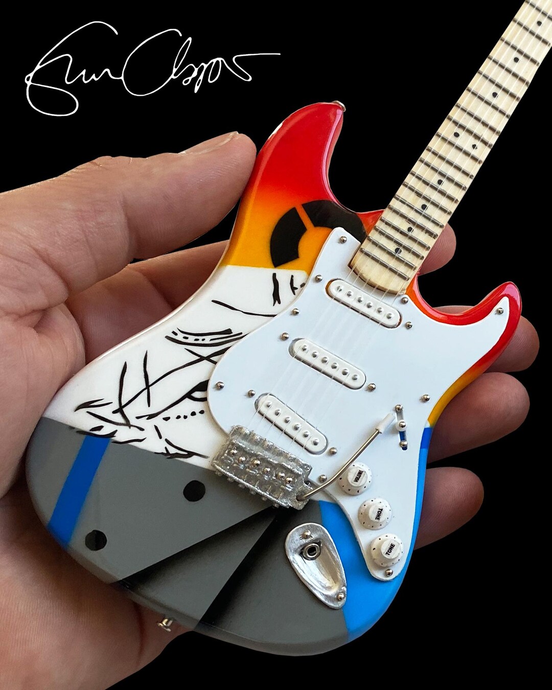 Crash Mini Guitar Replica Official Fender Replica - Eric Clapton Guitar ...