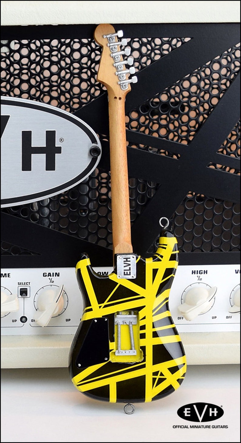 Eddie Van Halen Bumblebee Mini Guitar Model Replica - Official EVH Gear ...