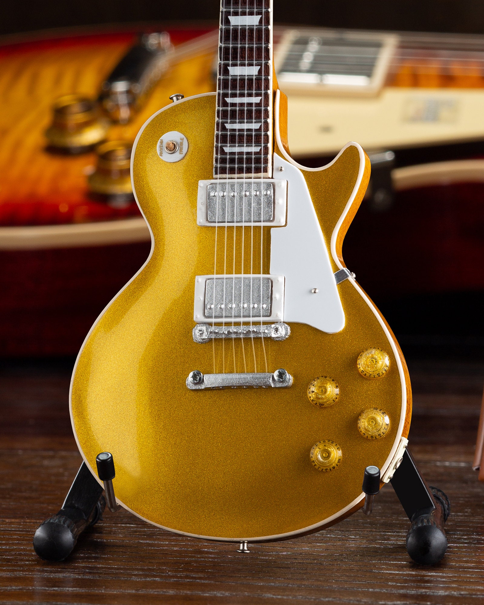 The Edge U2 Gibson® 1957 Les Paul Standard Goldtop Mini Guitar Model ...