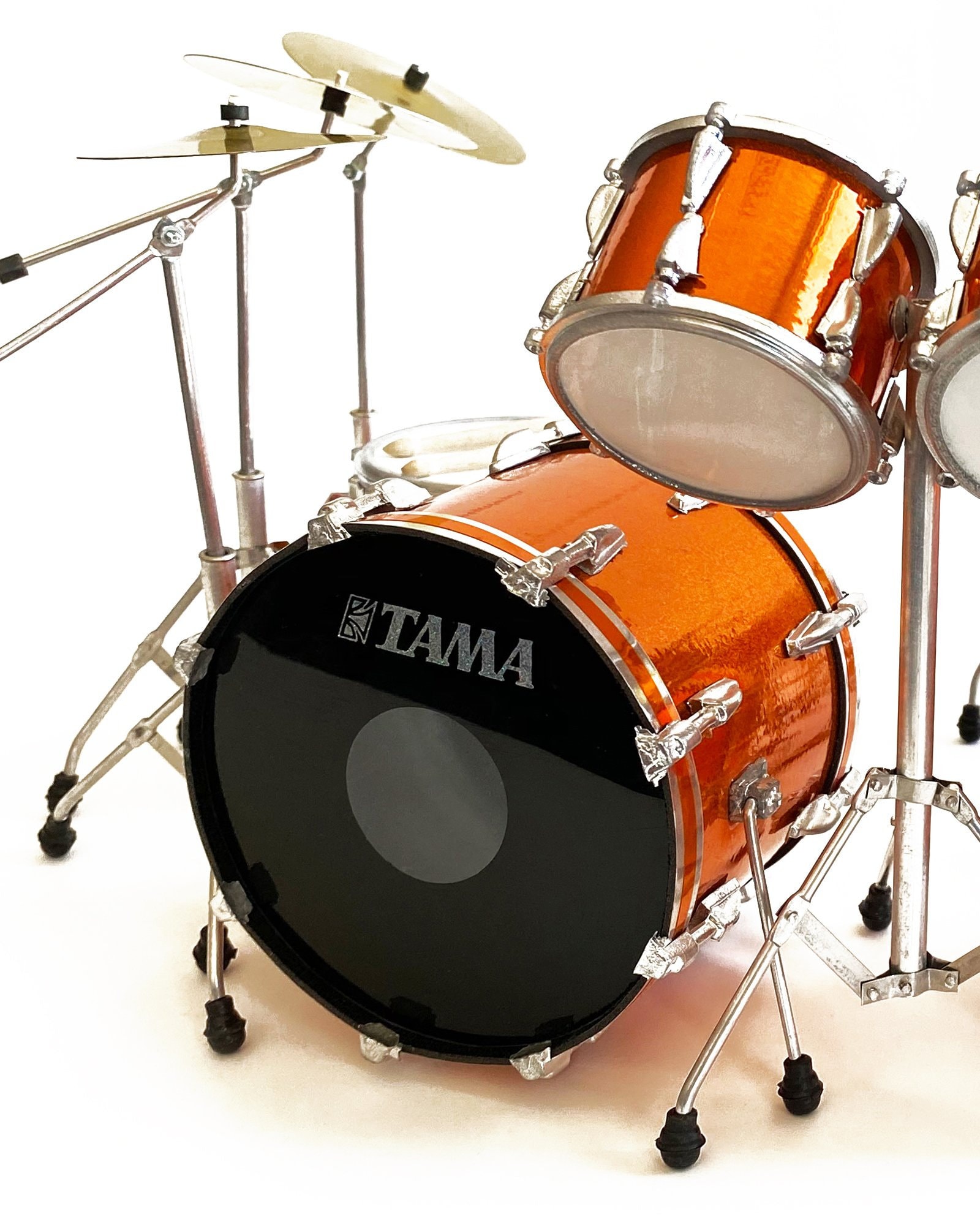 Metallica Collectible Magnetic Orange Mini Drum Kit Replica Miniature ...