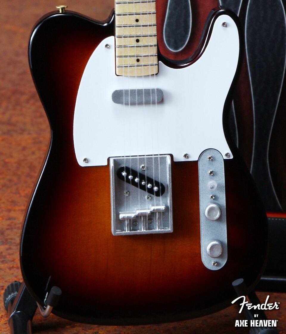 Classic Sunburst Fender™ Telecaster™ Guitar Replica Miniature Guitar ...