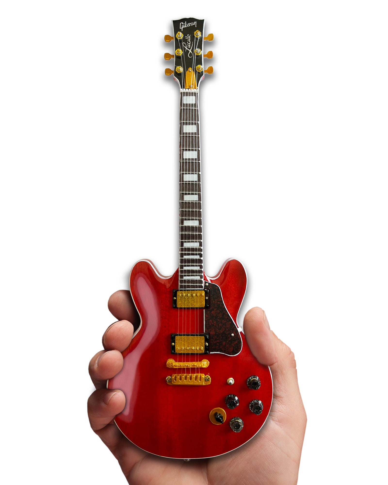 BB KING Gibson ES-355 Lucille Cherry Miniature Guitar Model - Etsy