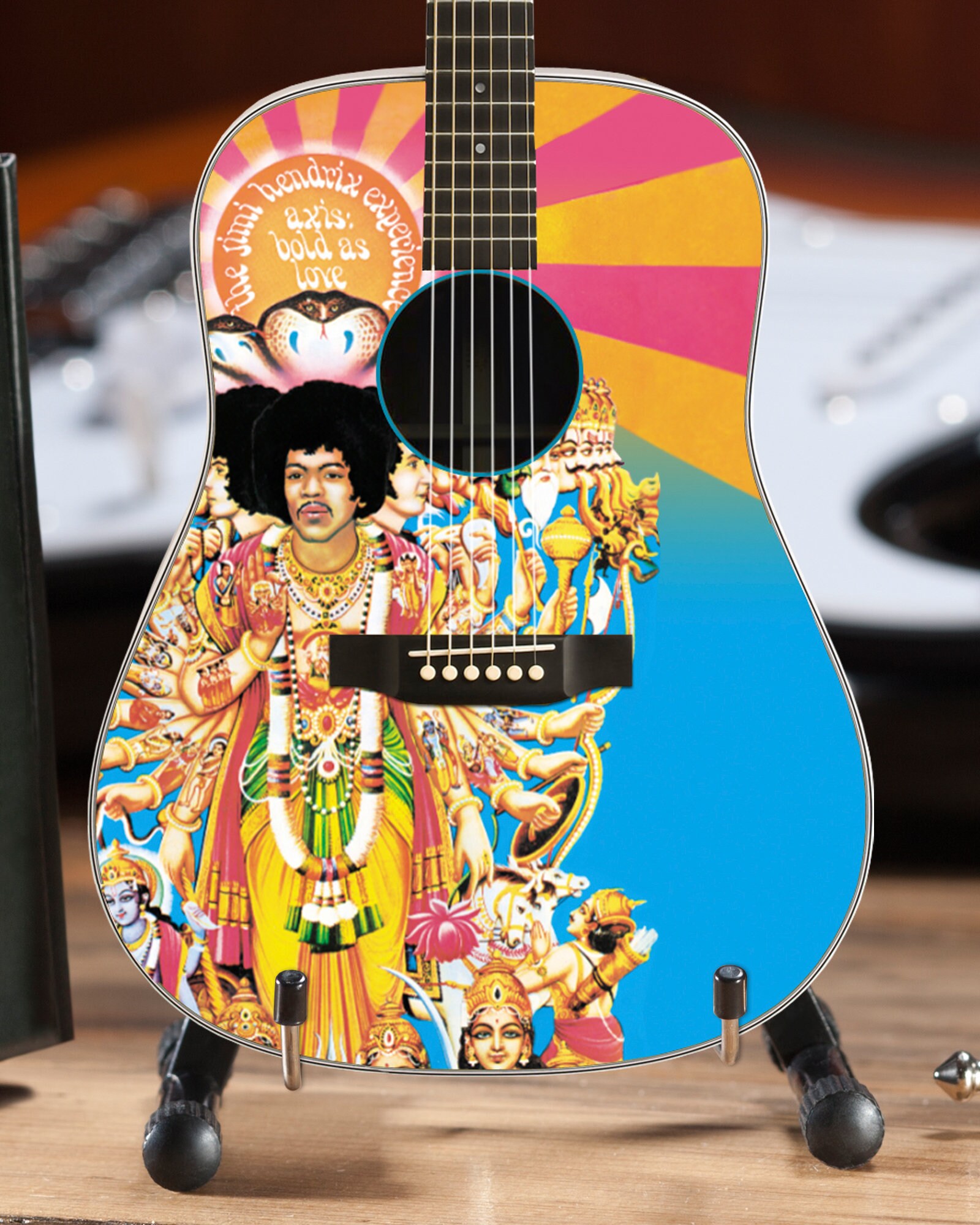 Jimi Hendrix AXIS Bold as Love Mini Acoustic Guitar Model - Officially ...