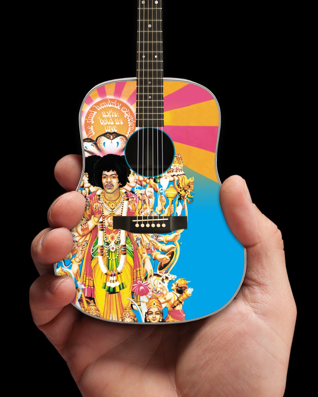 Jimi Hendrix AXIS Bold as Love Mini Acoustic Guitar Model - Officially ...