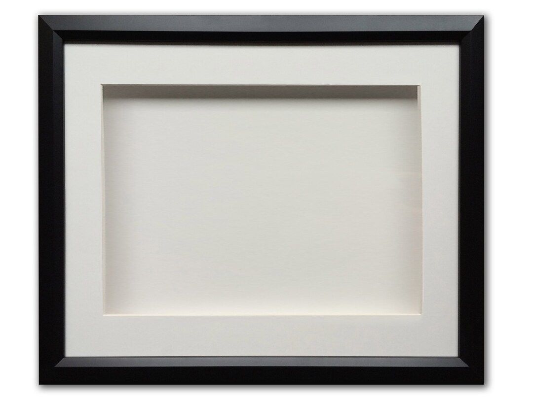 BLANK Shadowbox - Solid Wood Beveled Black Frame - Display Memories 3D ...