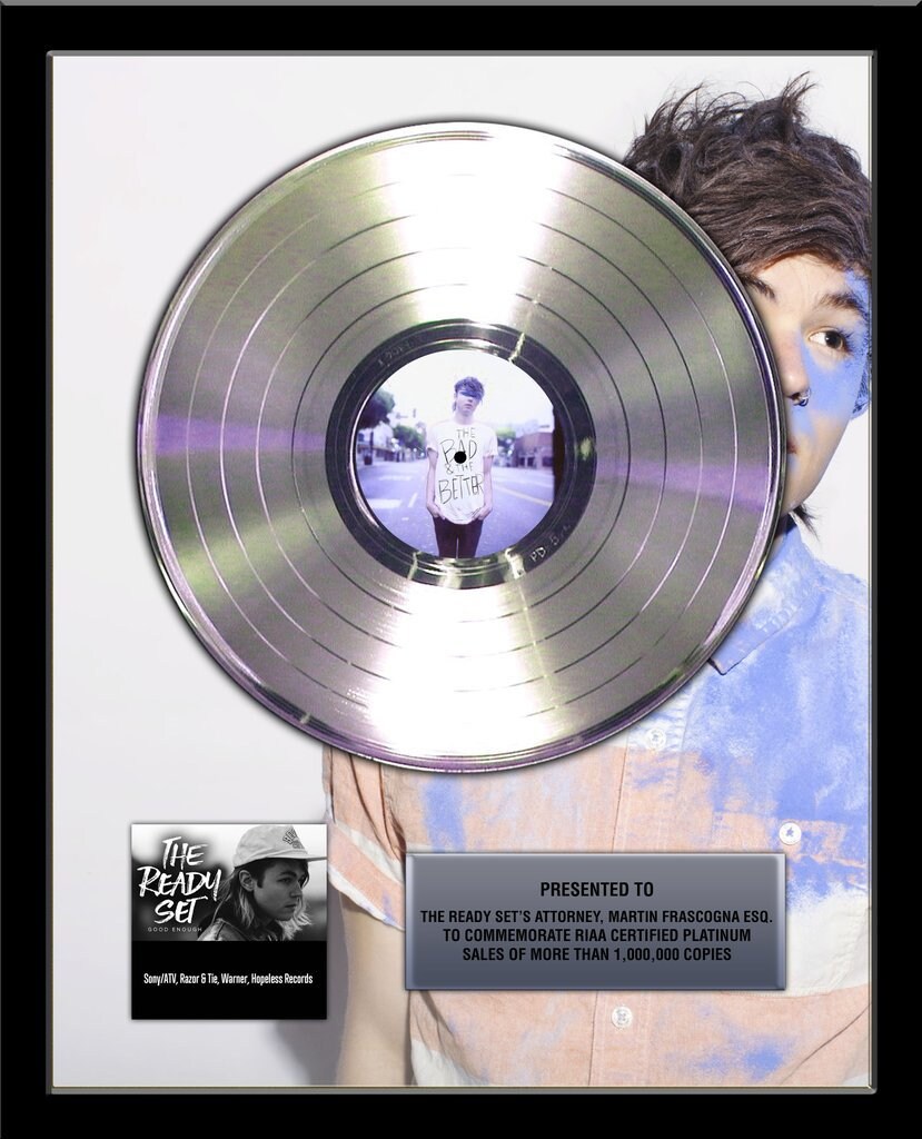 REAL VINYL RECORD Deluxe Personalized Platinum Record Award, 12 ...