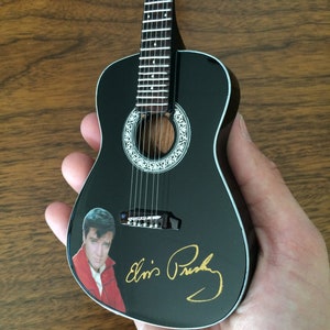 Elvis Collectible - Elvis Presley Signature Black Acoustic Tribute Mini ...