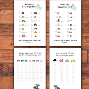 Printable Road Trip Activity Pages & Games. - Etsy