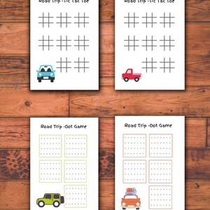 Printable Road Trip Activity Pages & Games. - Etsy