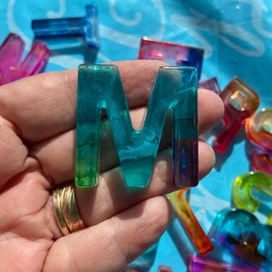 Colorful Resin Letter Set - Etsy