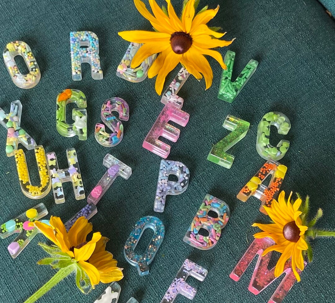 Spring/easter Resin Letter Set - Etsy