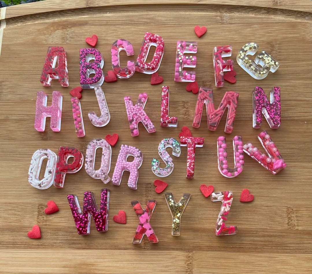 Pretty Resin Letter Set - Etsy
