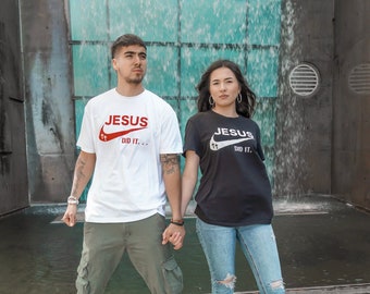 Jesus Did It Nike Shirt Svg - Etsy