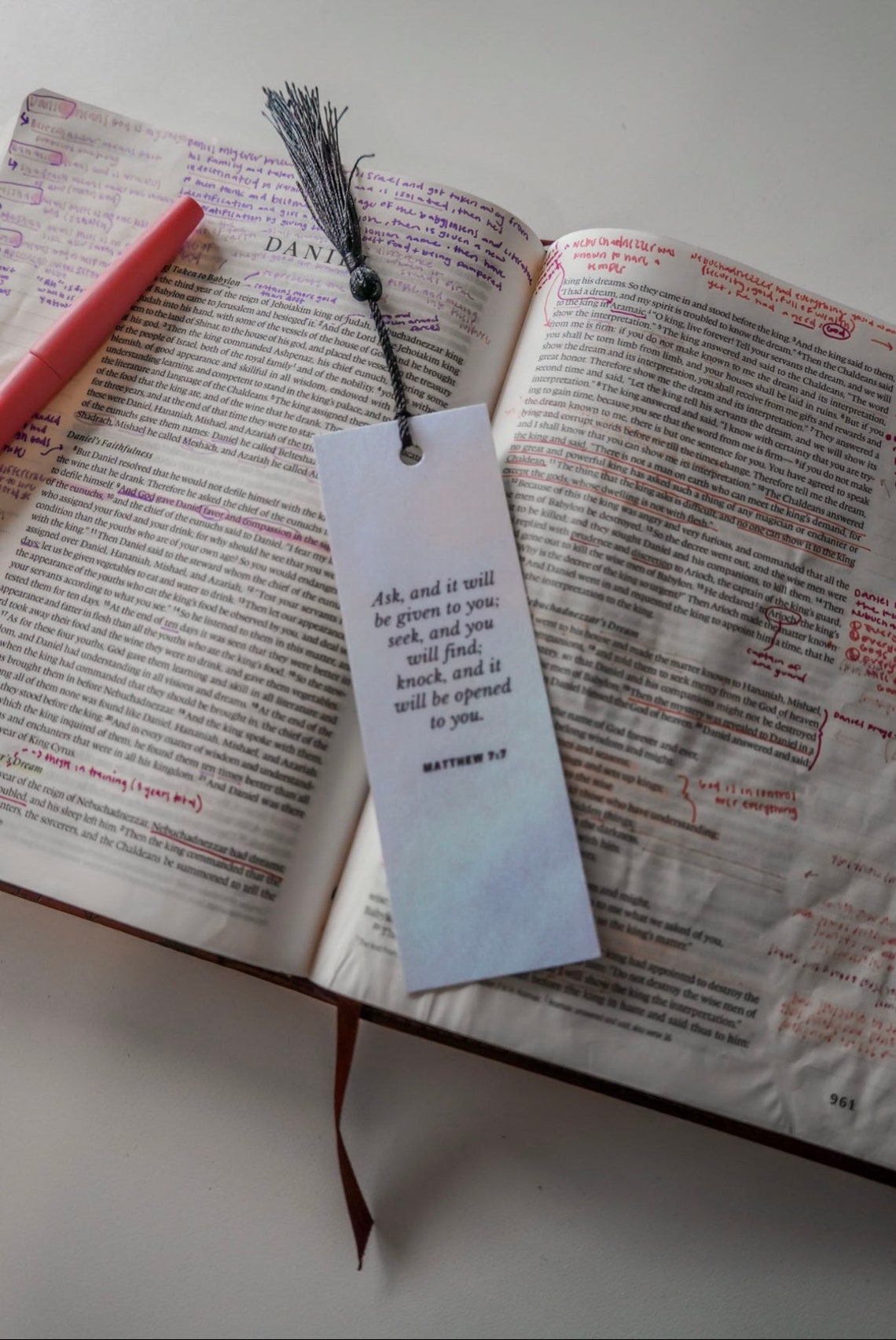 Tie-dye Bookmark Set - Double-sided Bookmarks - Christian Bookmarks ...