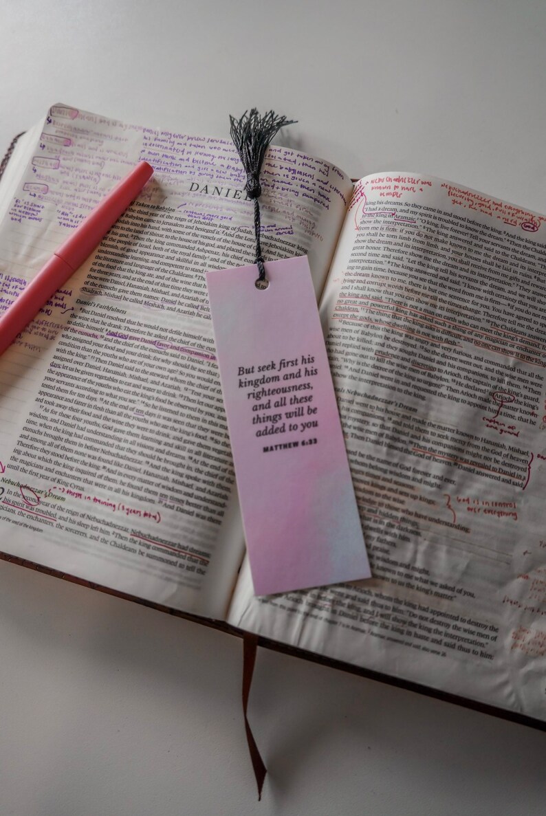Tie-dye Bookmark Set - Double-sided Bookmarks - Christian Bookmarks ...