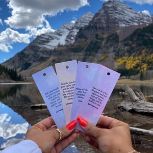 Tie-dye Bookmark Set - Double-sided Bookmarks - Christian Bookmarks ...