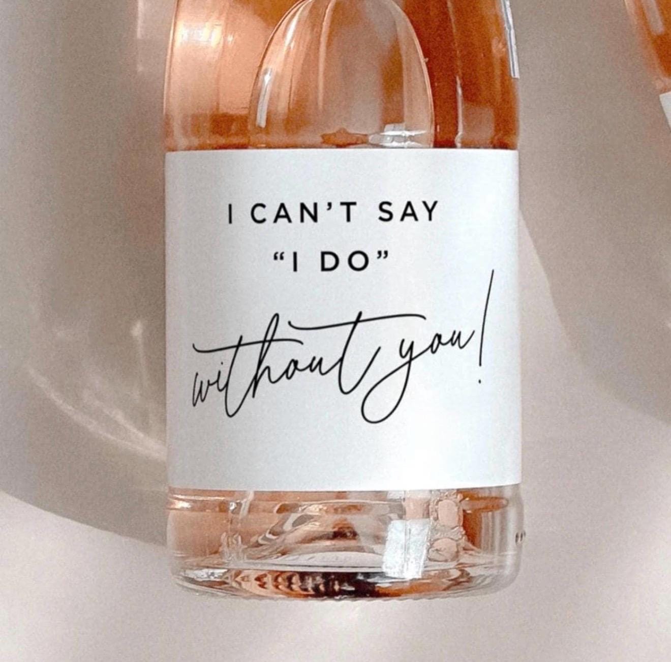 Bridesmaid Proposal Stickers, Bridesmaid Champagne Bottle Lablels, Hen ...