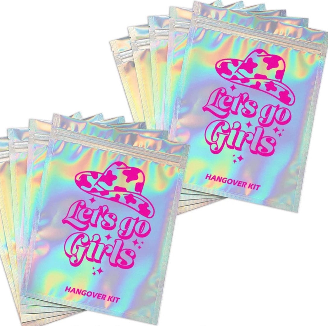 Let's Go Girls Hangover Kit Bags | Hen Recovery Kits | Hangover Goodie ...