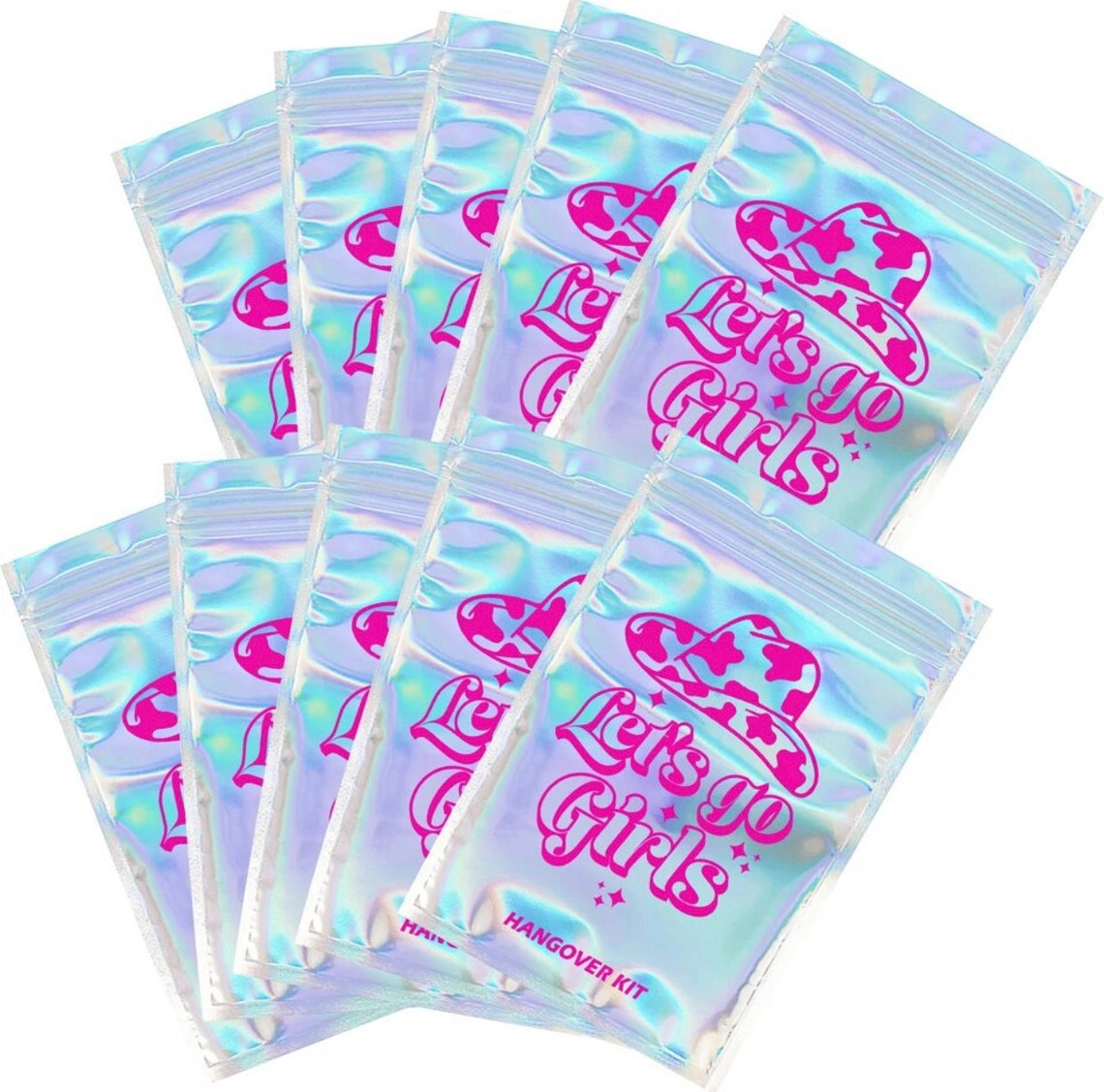 Let's Go Girls Hangover Kit Bags | Hen Recovery Kits | Hangover Goodie ...