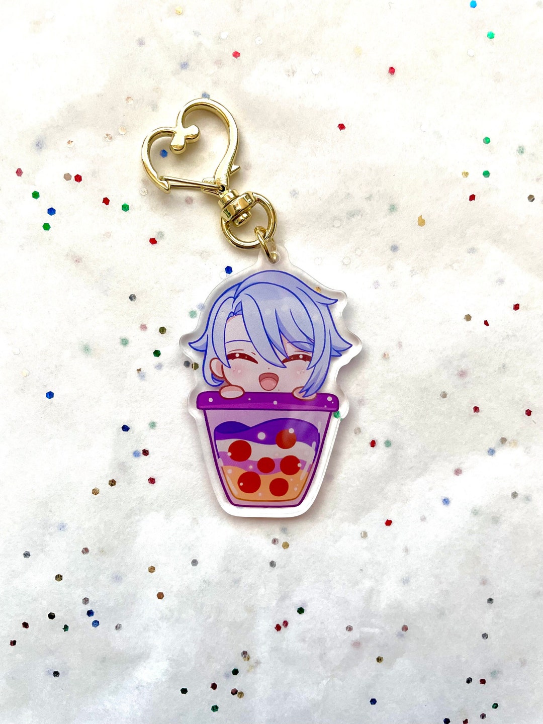 Genshin Impact Ayato Boba Double-sided Acrylic Keychain Charm - Etsy