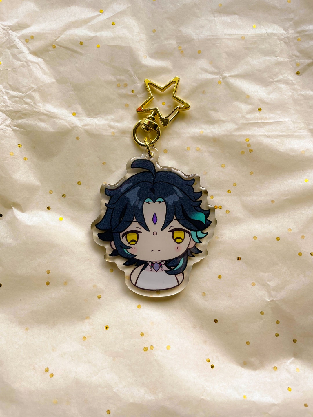 Genshin Impact Xiao Double-sided Acrylic Keychain Charm - Etsy
