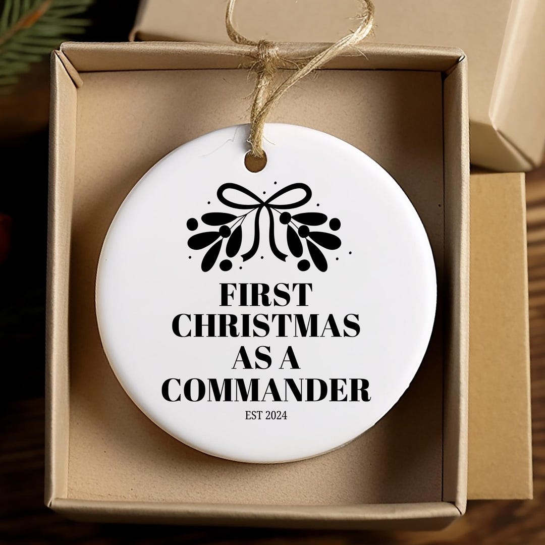 US Navy Commander Ornament Gift for Him US Coast Guard CDR Custom ...