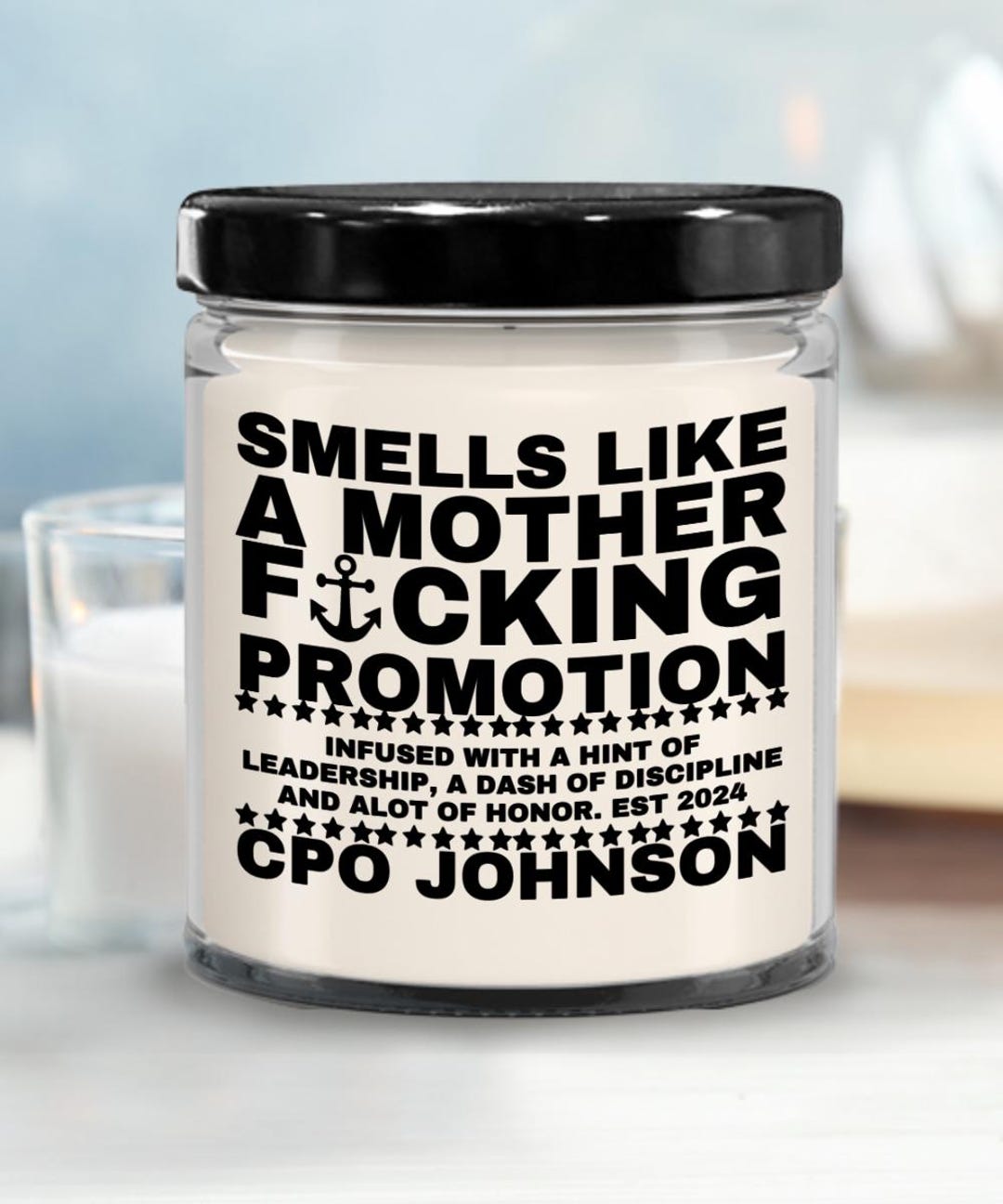 US Navy Chief Petty Officer Promotion Candle Gift for Him Her US CPO ...