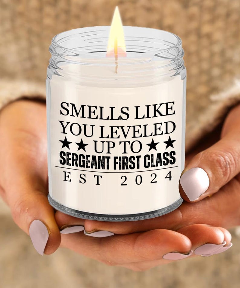 Sergeant First Class Promotion Candle Military SGT Gift Idea Air Force ...