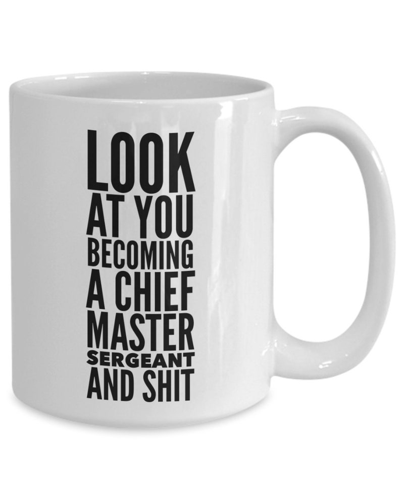 Chief Master Sergeant Coffee Mug CMSGT Promotion Cup Marine Corps Gift ...
