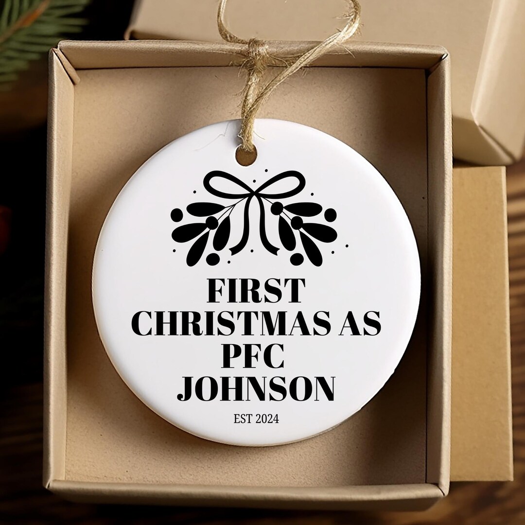 Personalized US Army Private First Class Ornament Gift for Him PFC ...