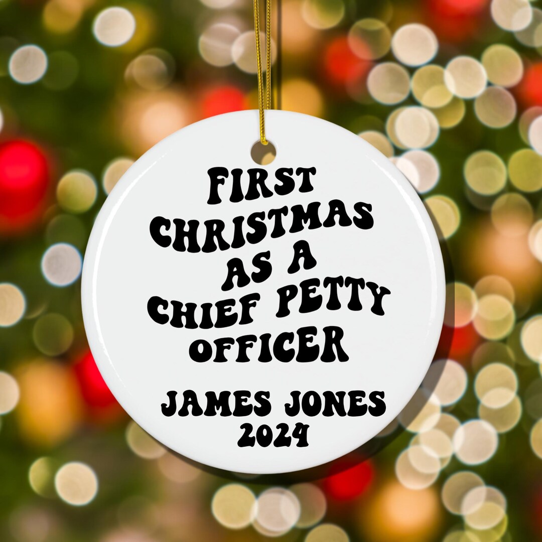 US Navy Chief Petty Officer Promotion Ornament Gift for Him US CPO ...