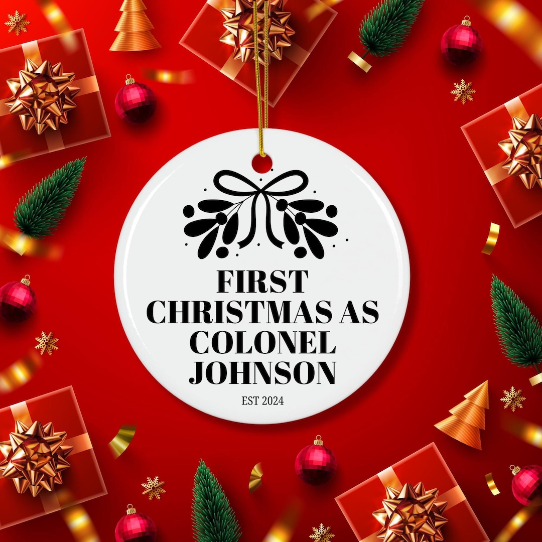 Personalized Colonel Ornament Gift for Her Army Colonel Customized ...