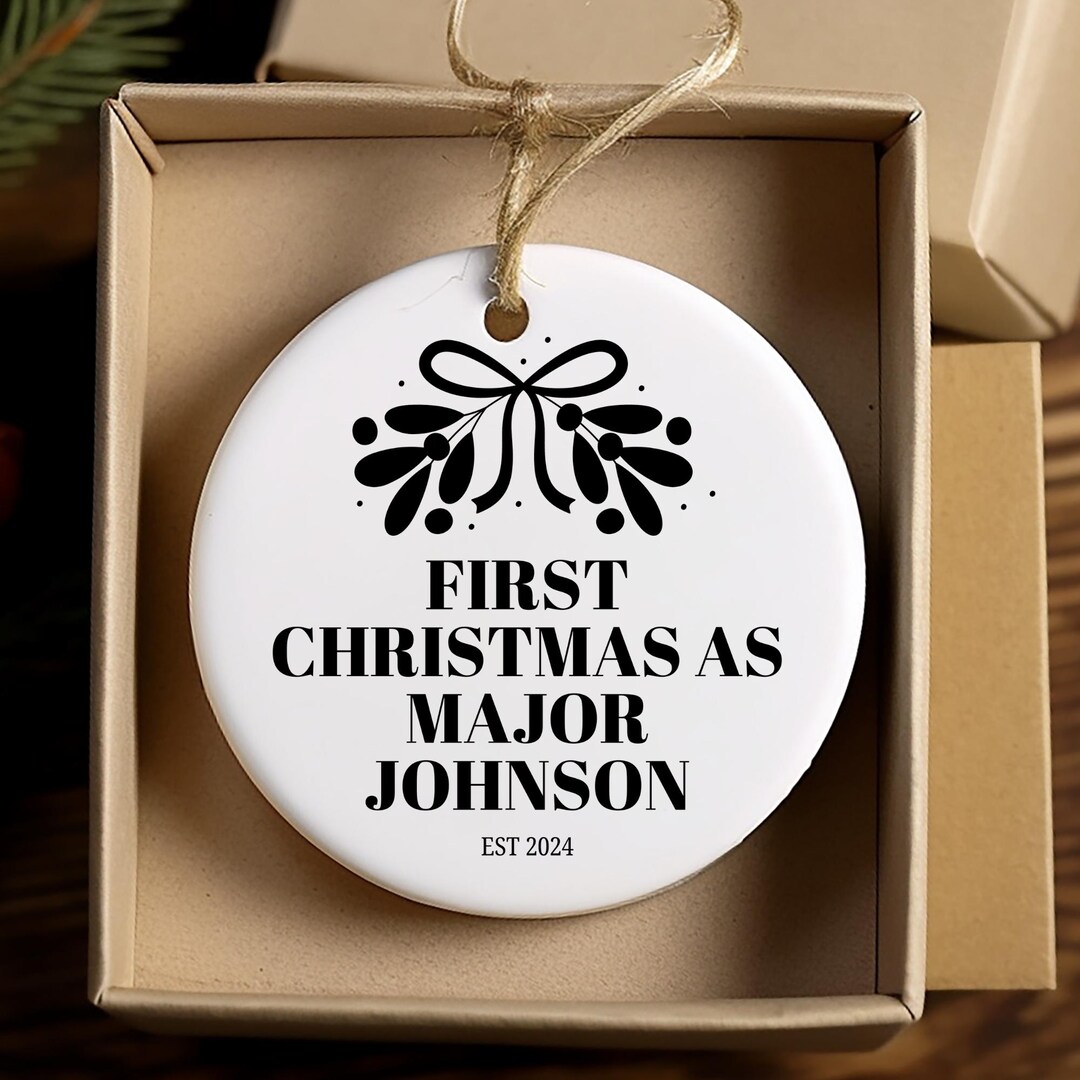 Personalized US Army Major Ornament Gift for Him Army Major Custom ...