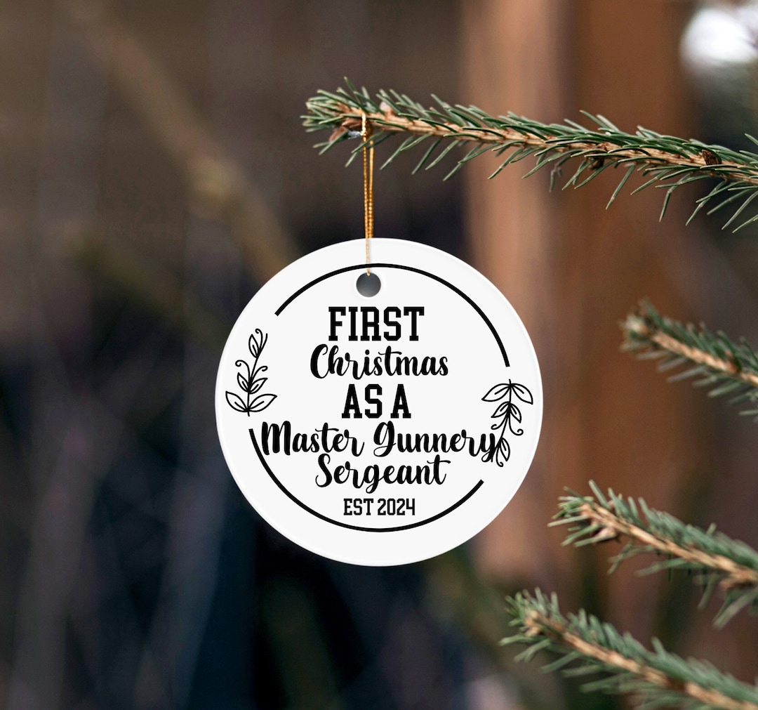 Master Gunnery Sergeant Promotion Sergeant Retired Ornament US Military ...