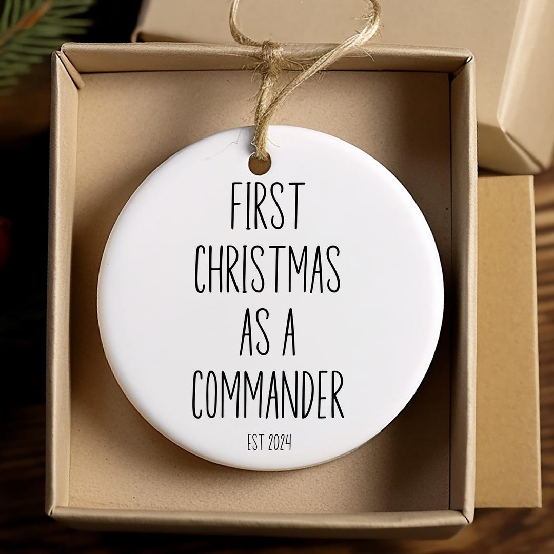 Police Commander Gift Navy Commander Ornament Gift for Him US Coast ...